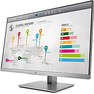 HP EliteDisplay 27-Inch Screen LED-Lit Monitor Black/Silver (1FH52A8#ABA) (Renewed)