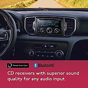 Pioneer FH-S722BS Double DIN, Amazon Alexa, Pioneer Smart Sync, Bluetooth, Android, iPhone - Audio CD Receiver