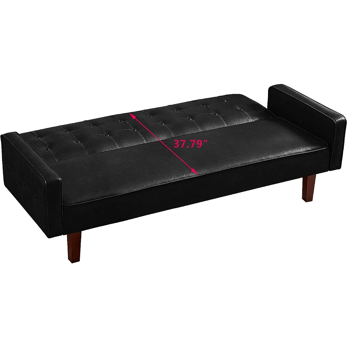 FANYE Black PU Leather, Twin