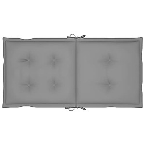 QZZCED Garden Chair Cushions 4 pcs,Chair Pads for Dining Chairs,Dorm Chair Pads,Outdoor Couch Cushions Replacement,Lawn Chair Cushions,for Living Room Sofa Balcony Outdoor,Gray 39.4"x19.7"x2.8"