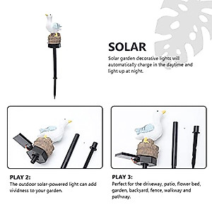 balacoo Solar Lights Decoration Lights Outdoor Outdoor Lights Seabird Landscape Lights Led Pathway Lights Home Garden Outdoor Pathway Decor LED Spotlight Outdoor Decor