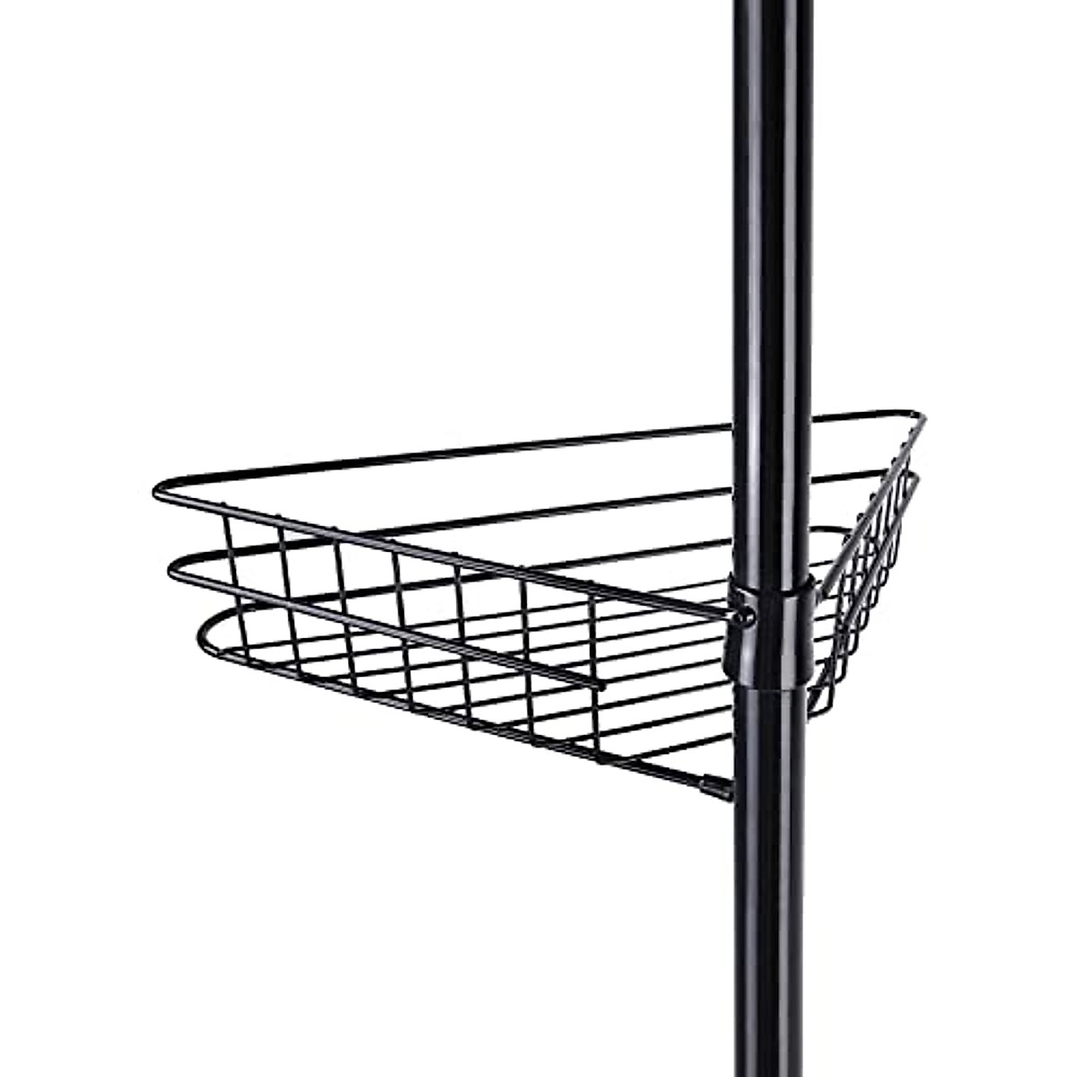 JUMPGA Aquaterior 4 Layers Shower Corner Pole Caddy Shelf Bathroom Wall Storage Metal Rack Holder