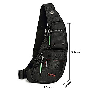 NICGID Sling Bag Chest Shoulder Backpack Crossbody Bags for Men Women