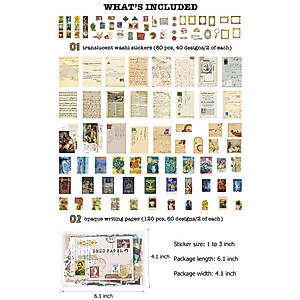 Buy Knaid Vintage Scrapbook Supplies Pack - 200 Pieces
