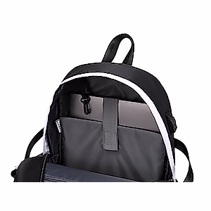 Teecho Girl School Backpack Cute Backpack Set for Women Fashion Bookbag with Pen case and Lunch Bag Black