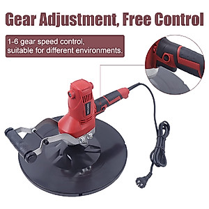 Electric Concrete Trowel Machine Wall Smoothing Polishing Machine with Extension Rod 110V Multi-function Sander Grinder Wall Plasterer Copper Motor 850W