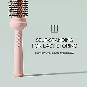 F3 Systems Magic Curling Thermal Brush(1.3 Inch), Cut Drying Time,Self-Standing Round Brush, Great Blowout, Ceramic Coated Barrel, Quick Styling Brush,Blowout Volume,Ionic Thermal Barrel, Wave Styler