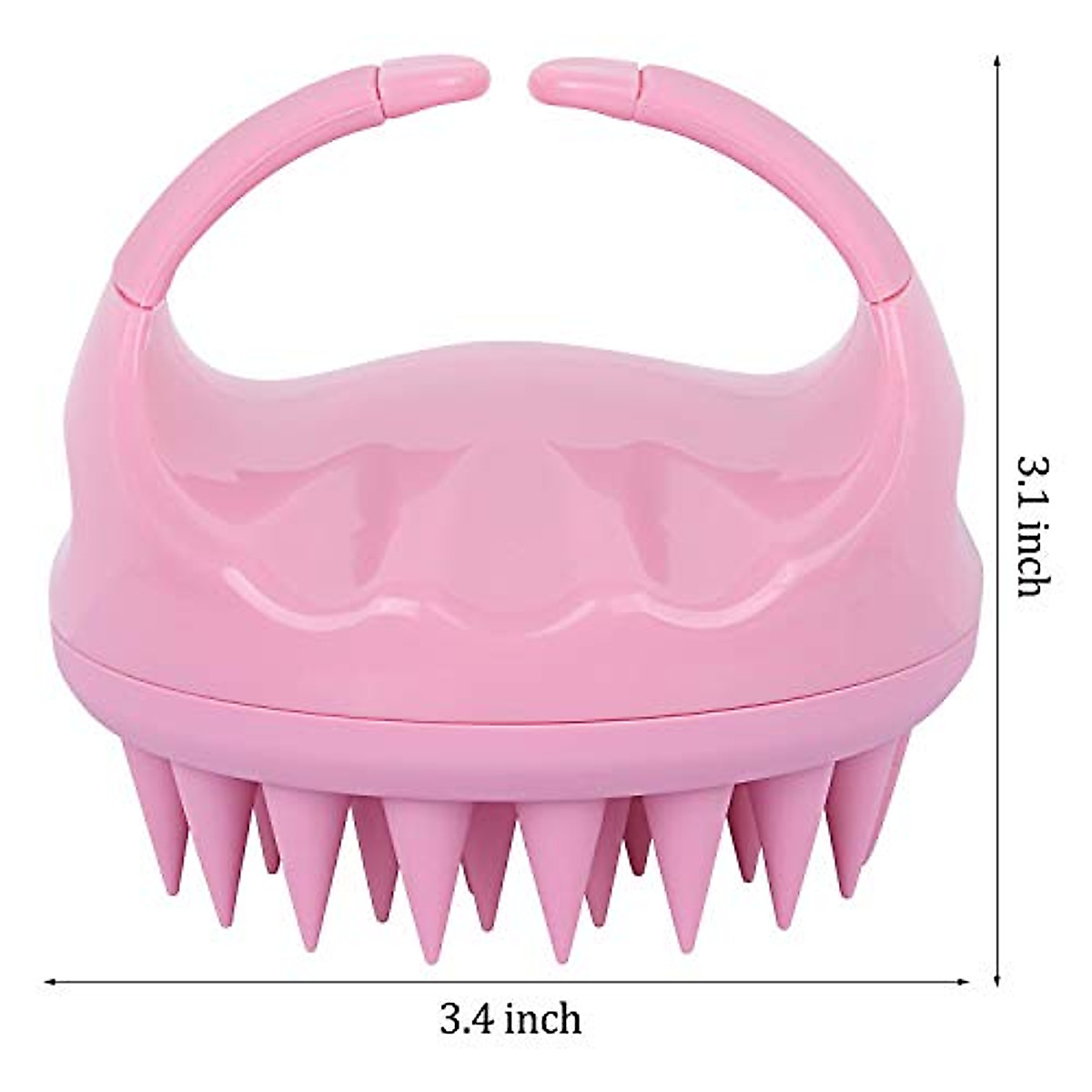 3 Pieces Hair Scalp Massager Shampoo Brush Silicone Head Washer Brush Handheld Shower Scalp Scrubber Cleansing Brush for Removing Dandruff