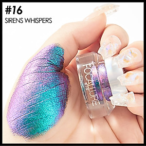 FOCALLURE Chameleon Cream Eyeshadow,Intense Color Shifting Creamy Eye Shadows,Highly Pigmented Metallic,Shimmer,Multi-Reflective Finishes,Sirens Whispers