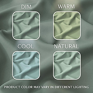 ALAZURIA King Size Duvet Cover - 3 Piece Bedding Set (1 Duvet Cover & 2 Pillow Shams) Soft Double Brushed Comforter Cover w/Zipper Closure & Corner Ties - No Comforter (104" X 90", Sage Green)