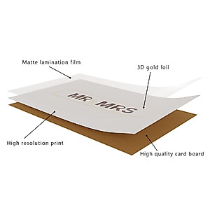 4LittleHeroes 50th Birthday Guest Book Alternative – Premium Card Board Laminated Anniversary Decoration with 3D Gold Foil – Design and Made in Europe 11x17 Inch Cheers to 50 Years [Unframed]