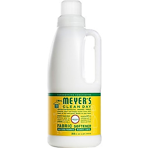 MRS. MEYER'S CLEAN DAY Liquid Fabric Softener, Infused with Essential Oils, Paraben Free, Honeysuckle, 32 oz (32 Loads)