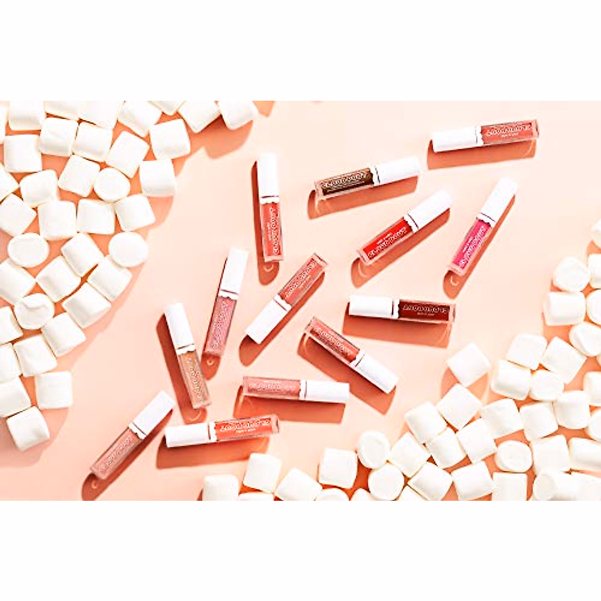 wet n wild Lip Cream Cloud Pout Marshmallow Matte Liquid Lipstick | Lip Mousse | Hot Pink Red Fluff You | Marshmallow Flavored