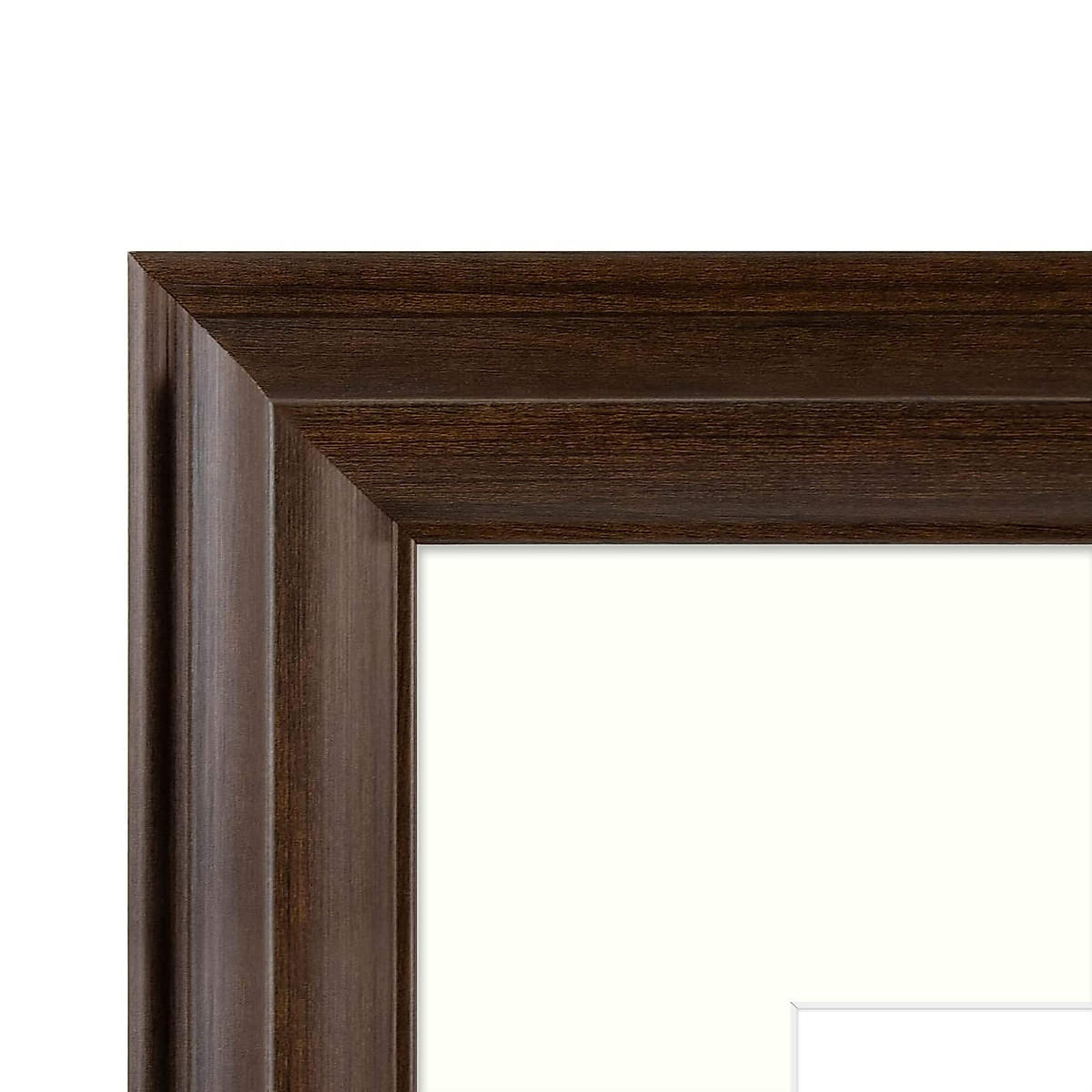 Golden State Art, 16x20 Brown Border Photo Frame, with Ivory Mat for 11x14 Picture & Real Glass