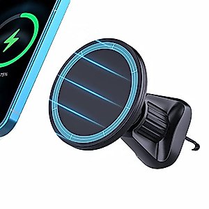 ZANEDY Compatibility with MagSafe Car Mount Car Vent Mount for MagSafe Cases and iPhone 14, 14 Pro Max, 14 Pro, 14 Plus, iPhone 13, 13 Pro, 13 Pro Max, 13 Mini, 12, 12 Pro Max, 12 Pro(1 Pack)