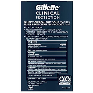 Gillette Clinical Anti-Perspirant Deodorant, Ultimate Fresh Advanced Solid 1.70 oz (Pack of 12)