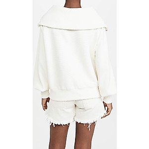 Varley Women's Vine Half Zip, Ivory, White, S