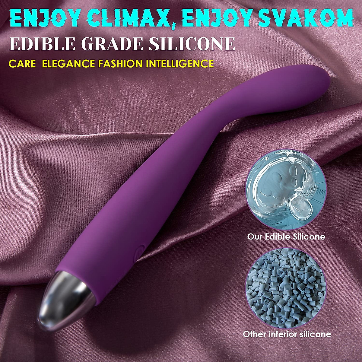 SVAKOM Coco G Spot Vibrator - 8 Seconds to Climax Finger Shaped Waterproof Vibes for Women - 5 * 5 Vibrations Clit Nipple Personal Massagers - Adult Female Sex Toys