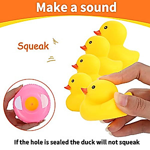 Zelobely Ducks for Cars - Rubber Duck Dashboard of Car, Car Duck Decoration Dashboard Yellow Rubber Duck Car Ornament with Mini Hat Necklace Sunglasses for Party Favors, Birthdays