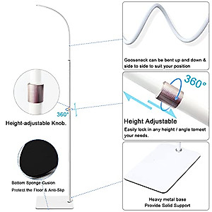 67" Adjustable Height Baby Monitor Floor Stand Holder for Infant Optics DXR-8 Pro,eufy HelloBaby and ANMEATE Baby Monitor,Owlet Kidsneed and BabySense Monitor，Also for Cameras with 1/4 Screw Mount