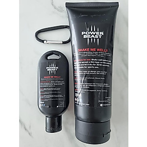 POWER BEAST Liquid Chalk, 2 Bottles Combo of 200 + 50 ML, Liquid Sports Chalk, Free Professional Hand Grip for Gym, Weightlifting, Rock Climbing, Gymnastics, Crossfit, Powerlifting, Pole Dance.