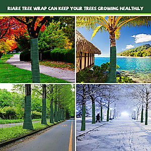 Riare 2 Pack Tree Protector Wraps- 65 Foot Cold-Proof Tree Trunk Wrap Guard Plants Bandage, Tree Wraps to Protect Bark Tree Tape Protect Shrub Antifreeze Protector Wrap for Keep Warm & Moisturizing