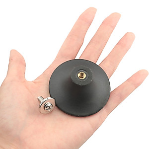 ZZHXSM 2 Sets Replacement Knob for Pot Lid, 5.4x2.2cm Pot Handle Cover Electric Wooden Heat Resistant Top Bead, Universal Pot Lid Cap Suitable for Kettles Frying Pans Flat Lids Black