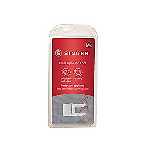 SINGER | Open Toe Presser Foot Snap-On for Low-Shank Sewing Machines
