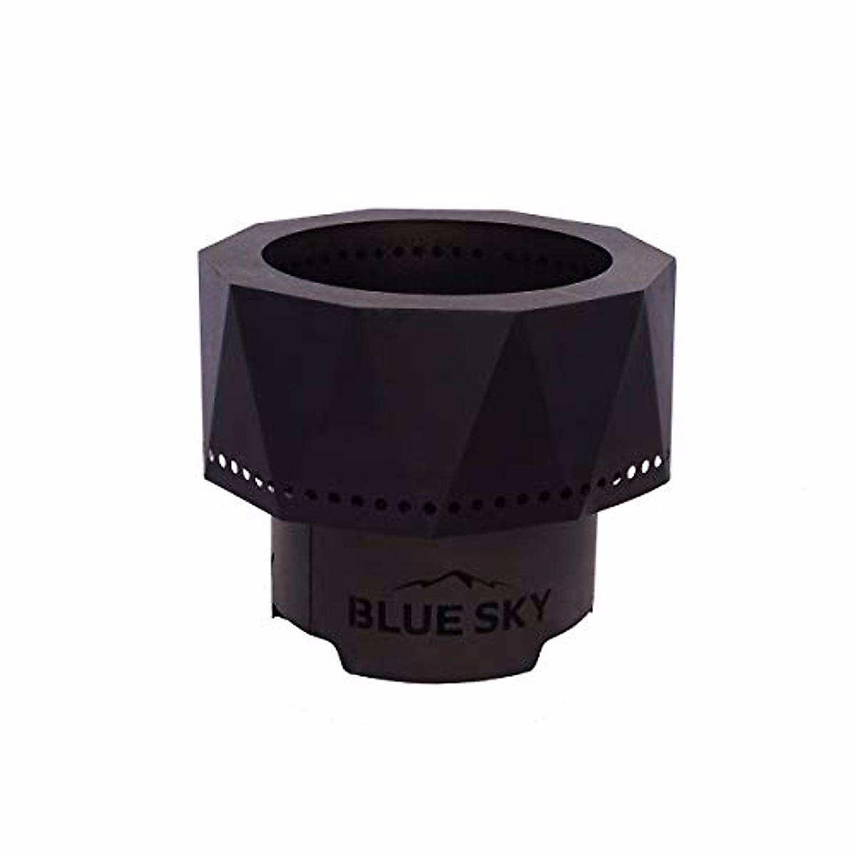 Blue Sky Outdoor Living Ridge Portable Fire Pit, Smokeless Fire Pit with Spark Screen, Lift, and Carrying Bag, Black