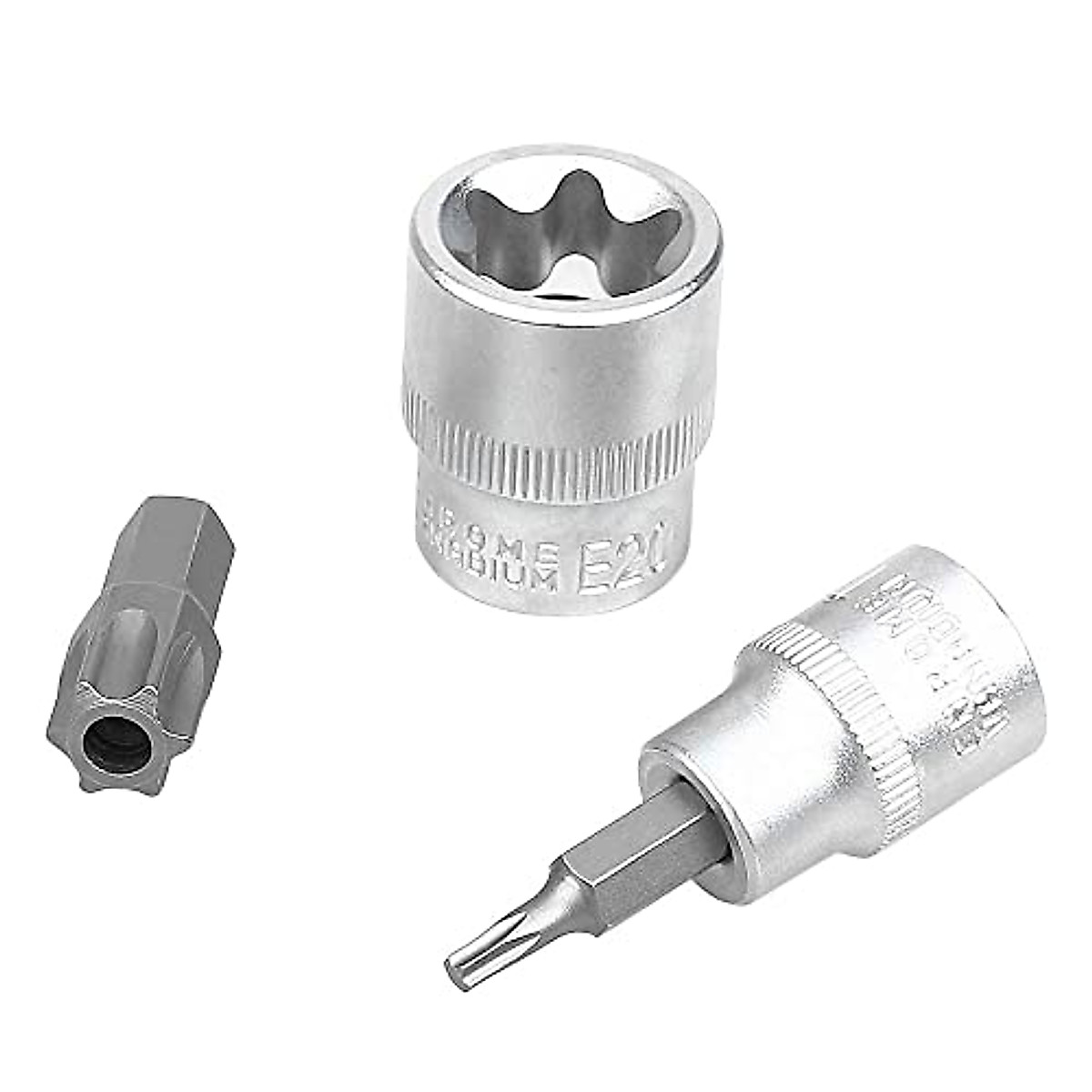 Drive Male Female Torx Star Bit Socket E-Socket Set Handheld Tool - 34 Pcs, Star Socket Set For Hand Use Work On Cars, Trucks, Machinery, and Other Jobs With Storage Case, Blue