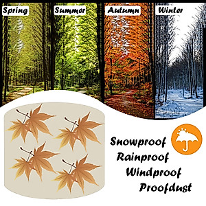 XYXH Round Patio Table Covers 53" D x 31" H, Outdoor Patio Furniture Covers, Waterproof Garden Table Chairs Set Covers, 420D Heavy Duty Oxford Fabric Durable Dustproof