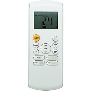 General Replacement Remote Control Fit for RG57A7/BGEF RG57A6/BGEFU1 CR166-RG57A6EU-6 RG57D/BGE RG57B/BGE RG57B2/BGE RG57/BGE RG57A/BGE for Midea MrCool Pioneer Air Conditioner