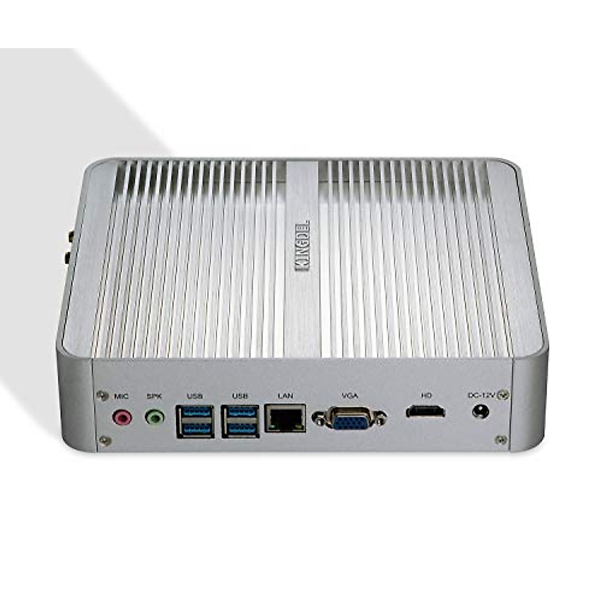 KINGDEL Mini Desktop Computer, Fanless, i5 8th Gen. 4 Cores CPU, 16GB DDR4 RAM, 500GB NVMe SSD, 4K: 4096x2304, HD Port, LAN, VGA, 4xUSB 3.0