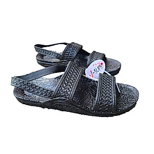 New Adventure Orthopedic J-Slips Hawaiian Jesus Sandals with arch, deep footbed, and backstraps Lava W7