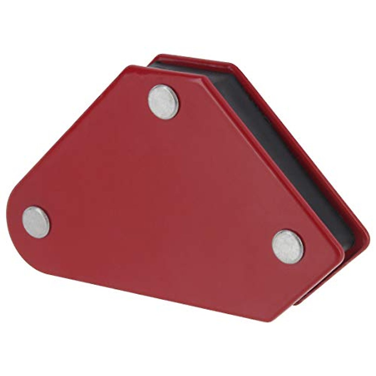 Drixet Red Painted Triangle Shape Heavy Duty Steel Magnetic Welding Setup Holders for Multiple Angles – Compact Design, 10 lbs. Capacity (4-Pack)