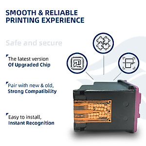 Remanufactured 67 Black Ink Cartridge, Replacement for HP 67XL HP67 Used in Envy 6055 6000 6052 6032 6022 Pro 6455 DeskJet 2755 2722 2700 2732 2752 2725 2724 2710 Plus 4155 Printer