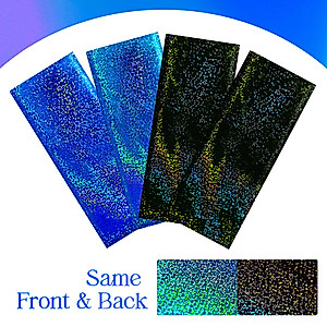 Blue & Black Holographic Tablecloth 40" x 108" Hot Pink Party Decoration Valentine's Day Birthday Party Table Decor Iridescence Plastic Table Cloth for Baby Shower Halloween Party Supplies