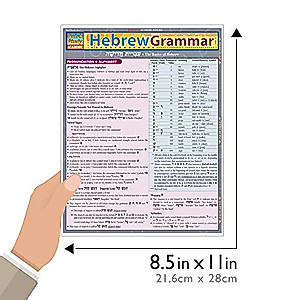 Hebrew Grammar QuickStudy Laminated Reference Guide (QuickStudy Academic)