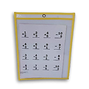 Teaching Tree Reusable Dry Erase Pockets - 2 Pockets
