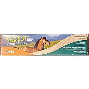 Quest Horse Wormer Gel Paste Equine Moxidectin (0.4oz.)