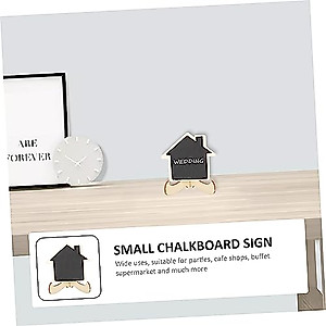 Operitacx 10pcs Wedding Signs Table Chalkboard Sign Place Blackboard Countertop Chalkboard Sign Mini Chalkboard Label Signs Mini Blackboard Easels Chalkboard Signs Small Board Desktop Wood