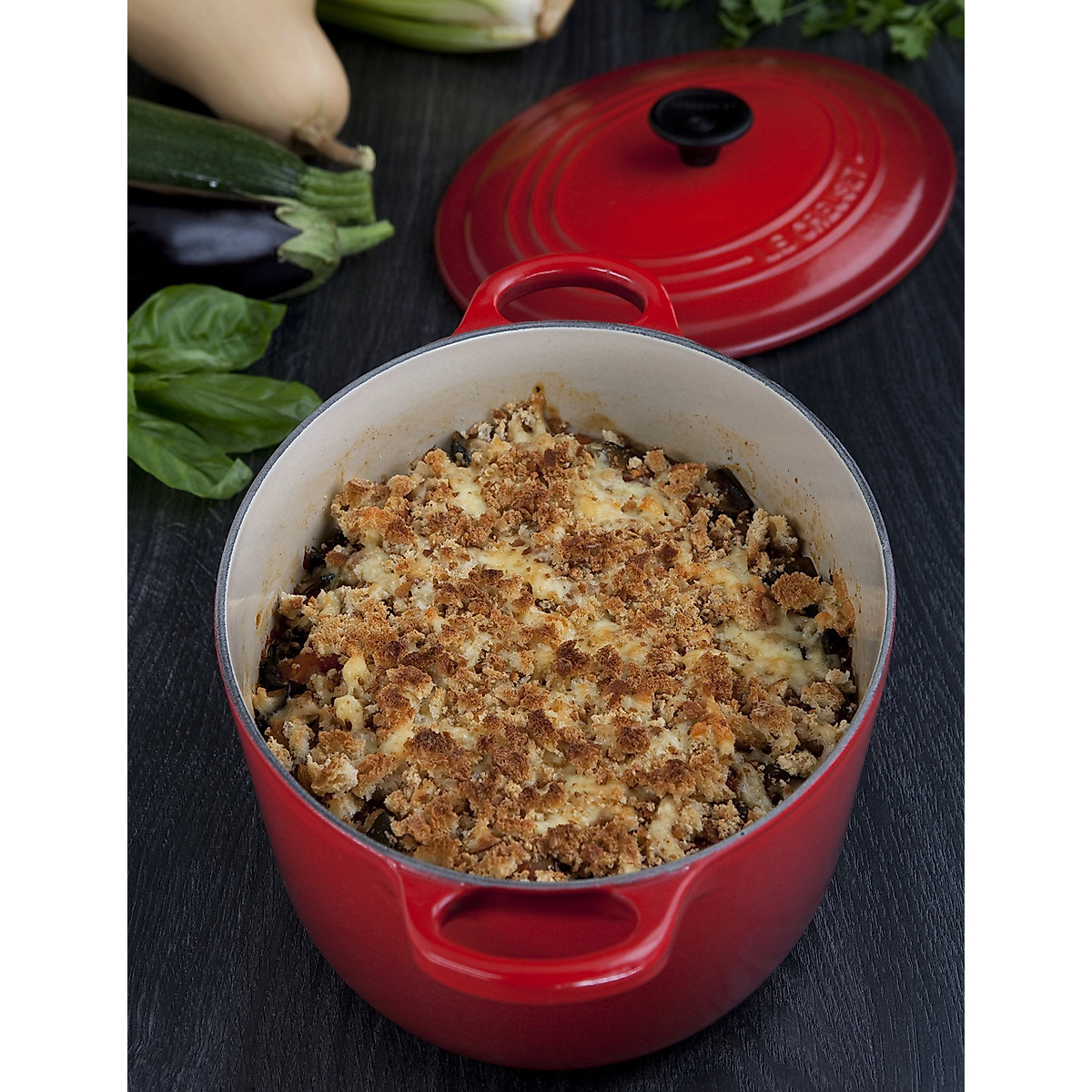 Le Creuset Enameled Cast-Iron 15-1/2-Quart Oval French Oven, Cherry