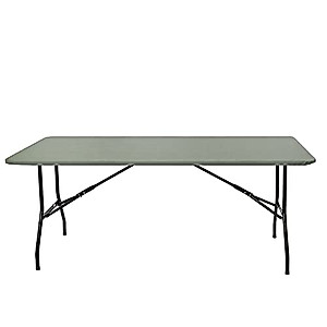 moty Folding Table Cover, Polyester Fitted Waterproof Outdoor Tablecloth Protector with Elastic for Rectangle Picnic Tables, Washable, Wrinkle Resistant, for Patio, Parties, Camping