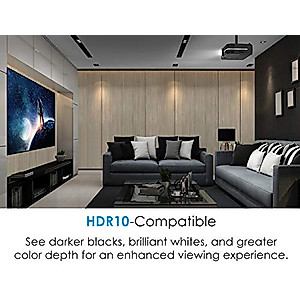 Optoma UHD51A 4K UHD Smart Home Theater Projector, Works with Amazon Alexa & Google Assistant