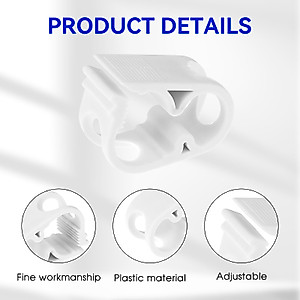 10Pcs Plastic Tubing Clamps 1/4" - 1/2" Adjustable Tube Clamp Laboratory Pinch Valve Flow Control Hose Clamp for Beer Bottle and Infusion Bottle