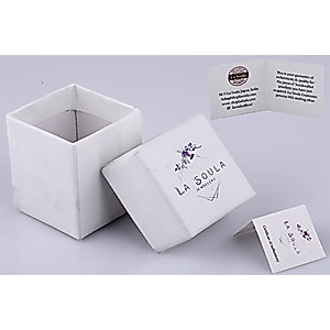 La Soula 925 Sterling Silver Engagement Ring Solitaire Created Opal Gemstone Ring For Women (6)