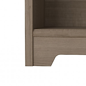 Bush Furniture BSH24463023 Cabot 5 Shelf 66-Inch H Bookcase, Ash Gray