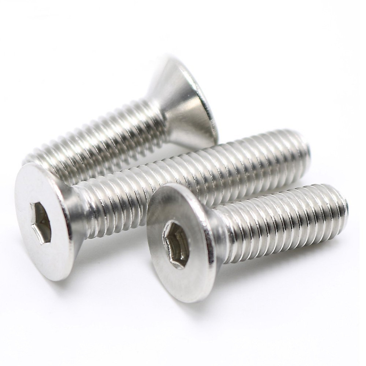 M3 Stainless Steel Flat Socket Head Cap Screw Qty 120-piece Assortmrnt Set M3x4 M3x6 M3x8 M3x12 M3x16 M3x20mm