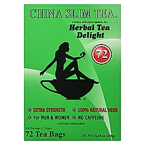 China Slim Dieter's Tea Delight, Large 6.34oz/180g, 72-Count , Pack of 1