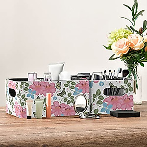 Beautiful Butterfly Storage Basket Felt Storage Bin Collapsible Felt Storage Convenient Box Organizer for Clothes Towels Magazine